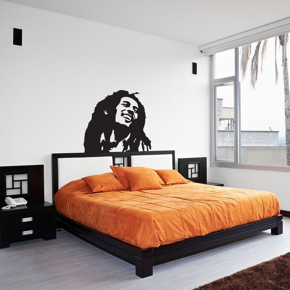 Bob Marley Portrait Vinyl Wall Art Decal – BigaMart