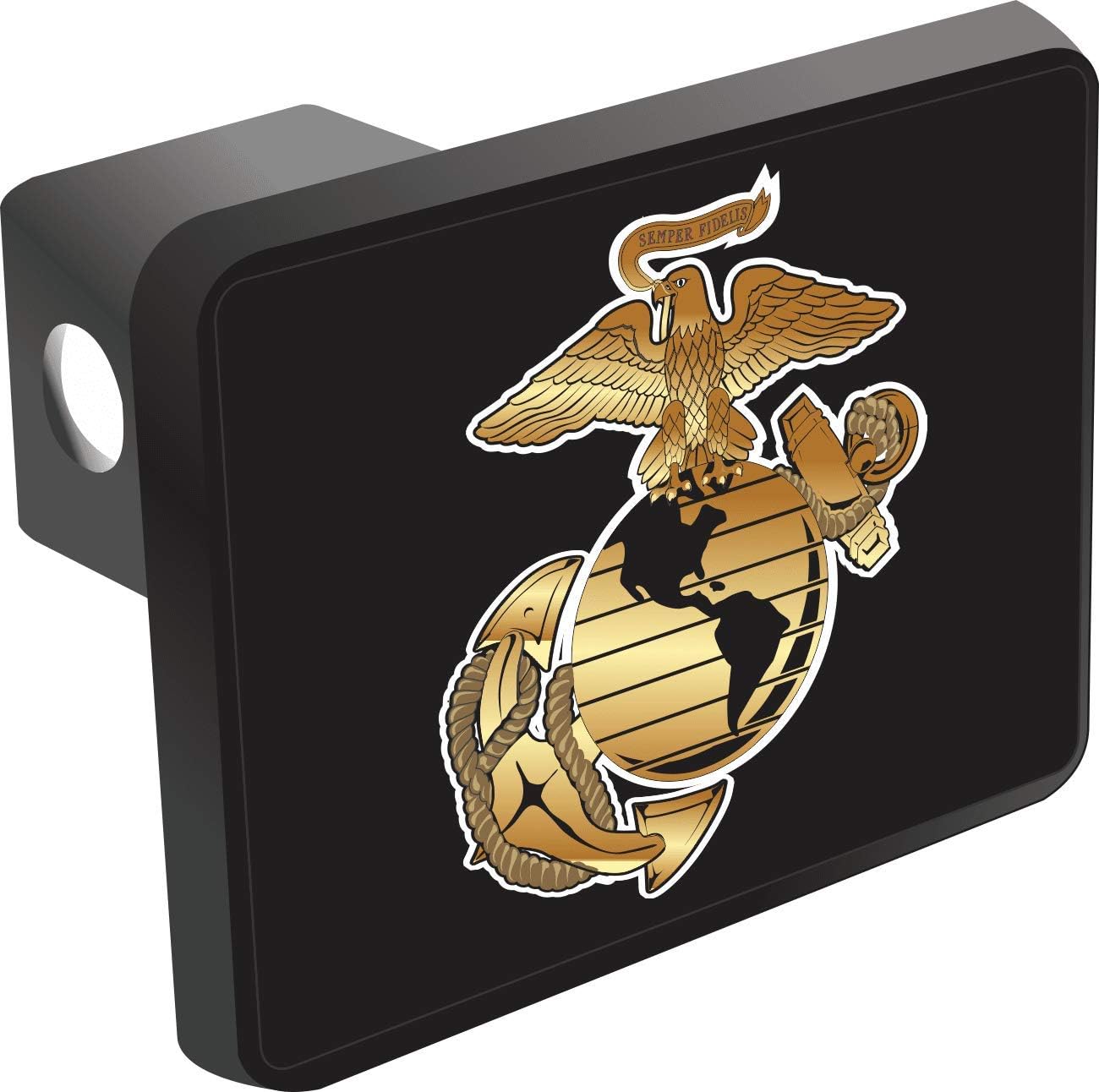 Amazon.com: Elektroplate US Marine Corps USMC Black with Chrome USMC ...