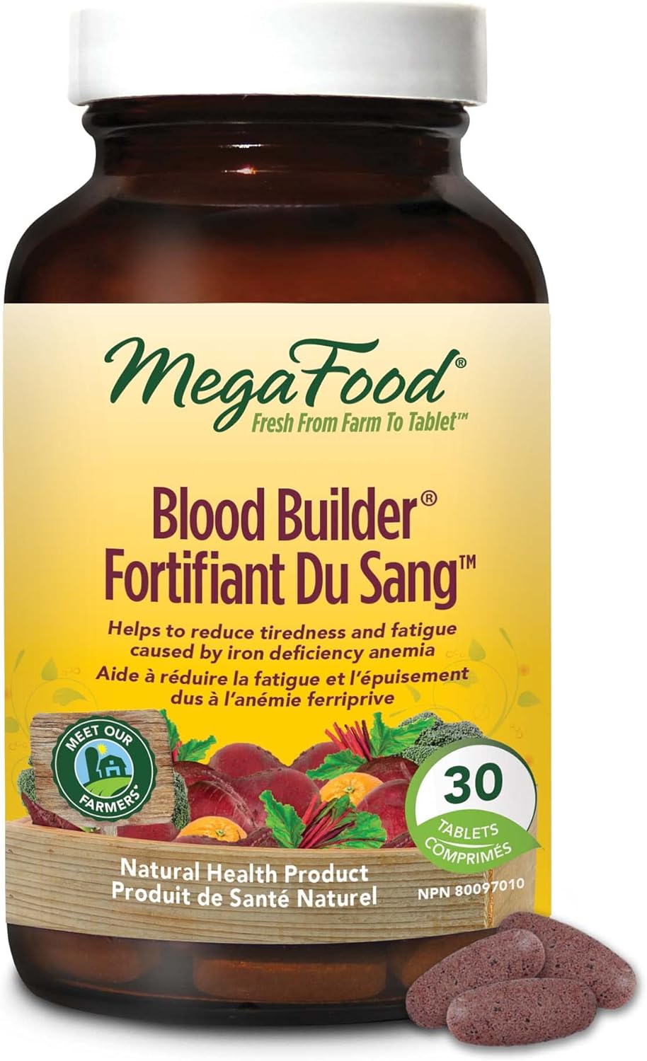 MegaFood Blood Builder - Clinically Proven Vegan Iron Supplement