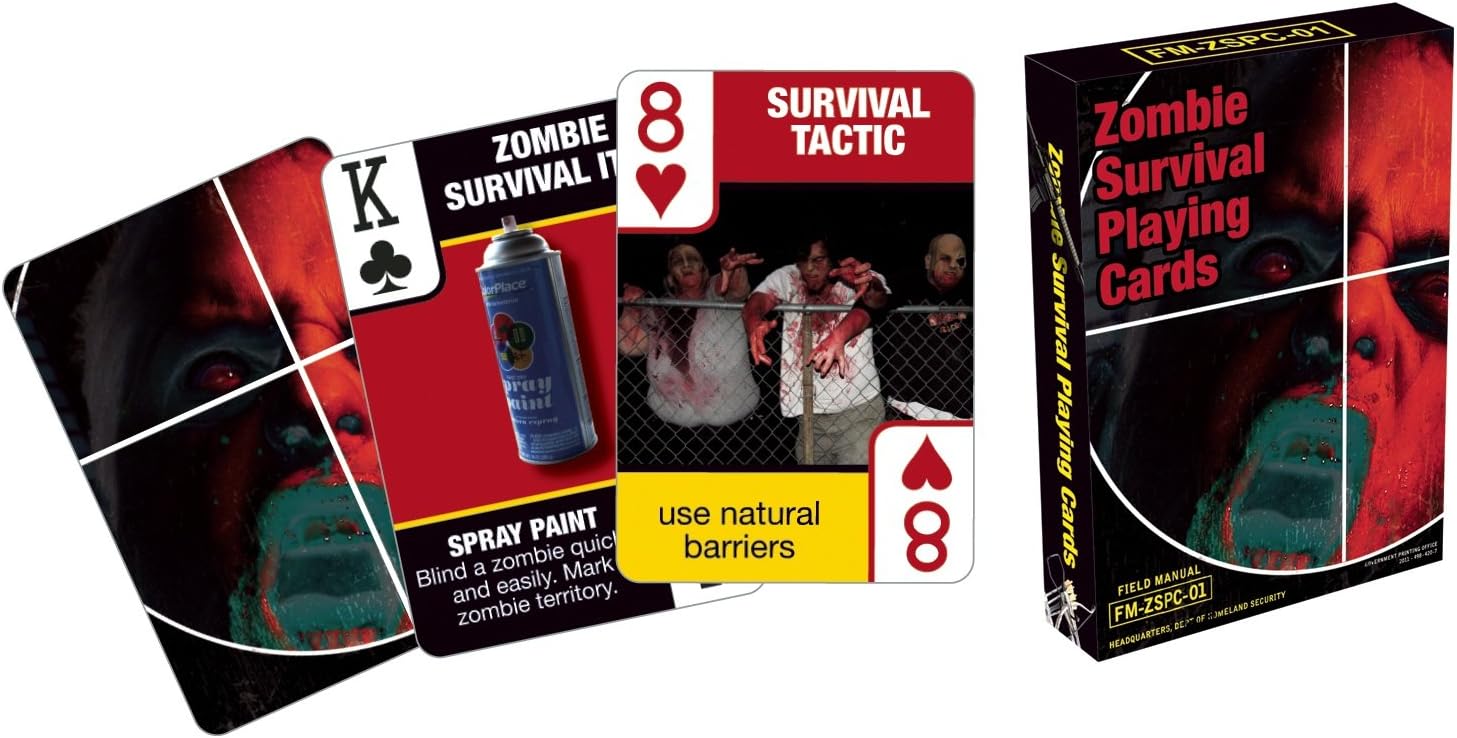 Amazon.com: Zombie Survival Playing Cards : Toys & Games