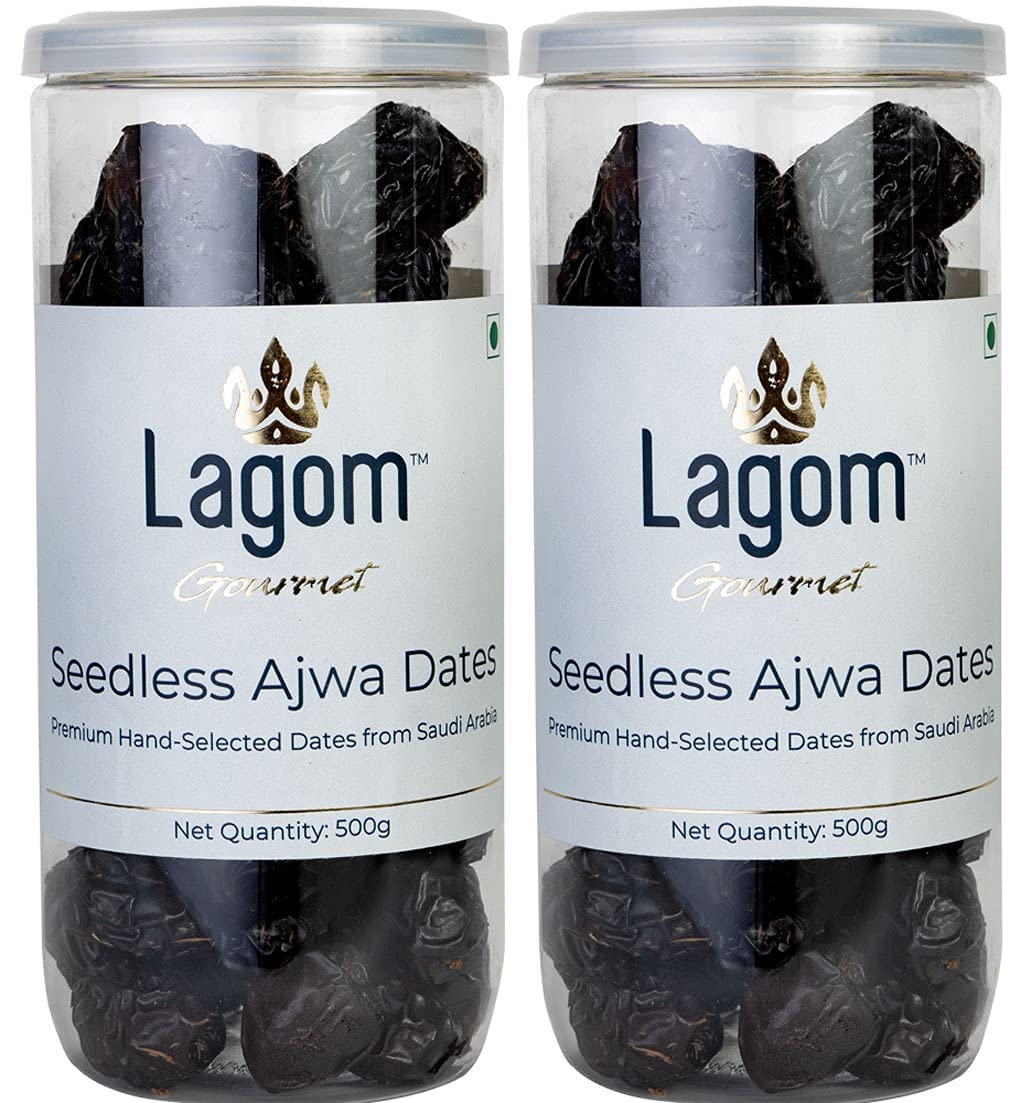 Buy SHN Seedless Saudi Madina Ajwa Dates (Khajoor/Khajur), 1 Kg | All ...