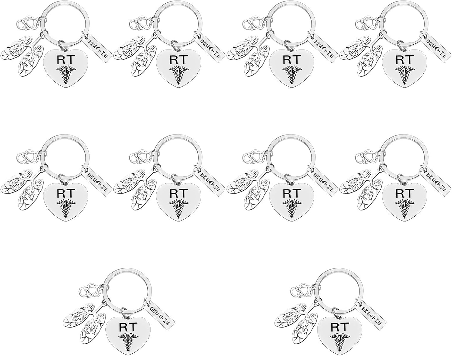 Amazon.com: Xiahuyu 10 Pcs Respiratory Therapist Keychain Respiratory ...