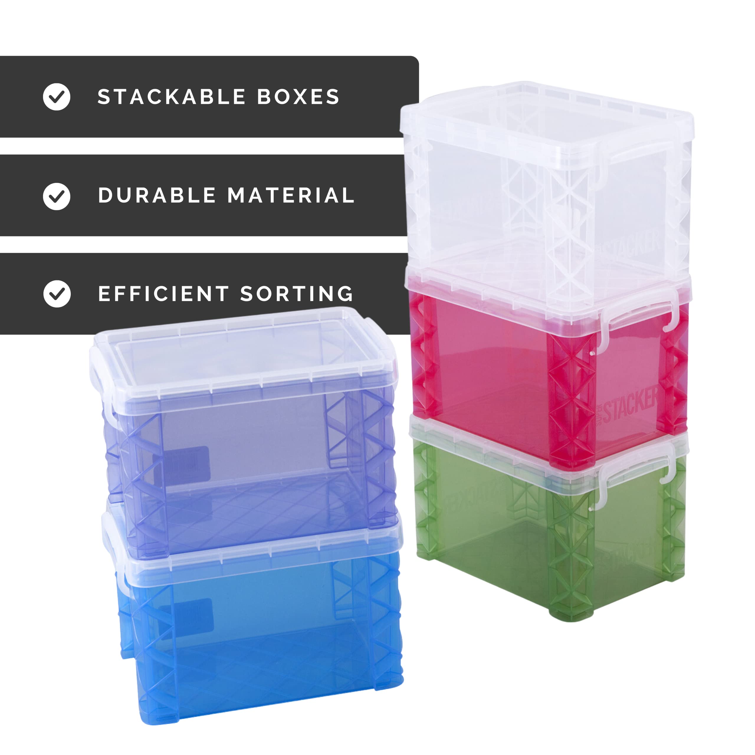Snapklik.com : Super Stacker Index Card Box, 3 X 5 Inch Index Cards ...