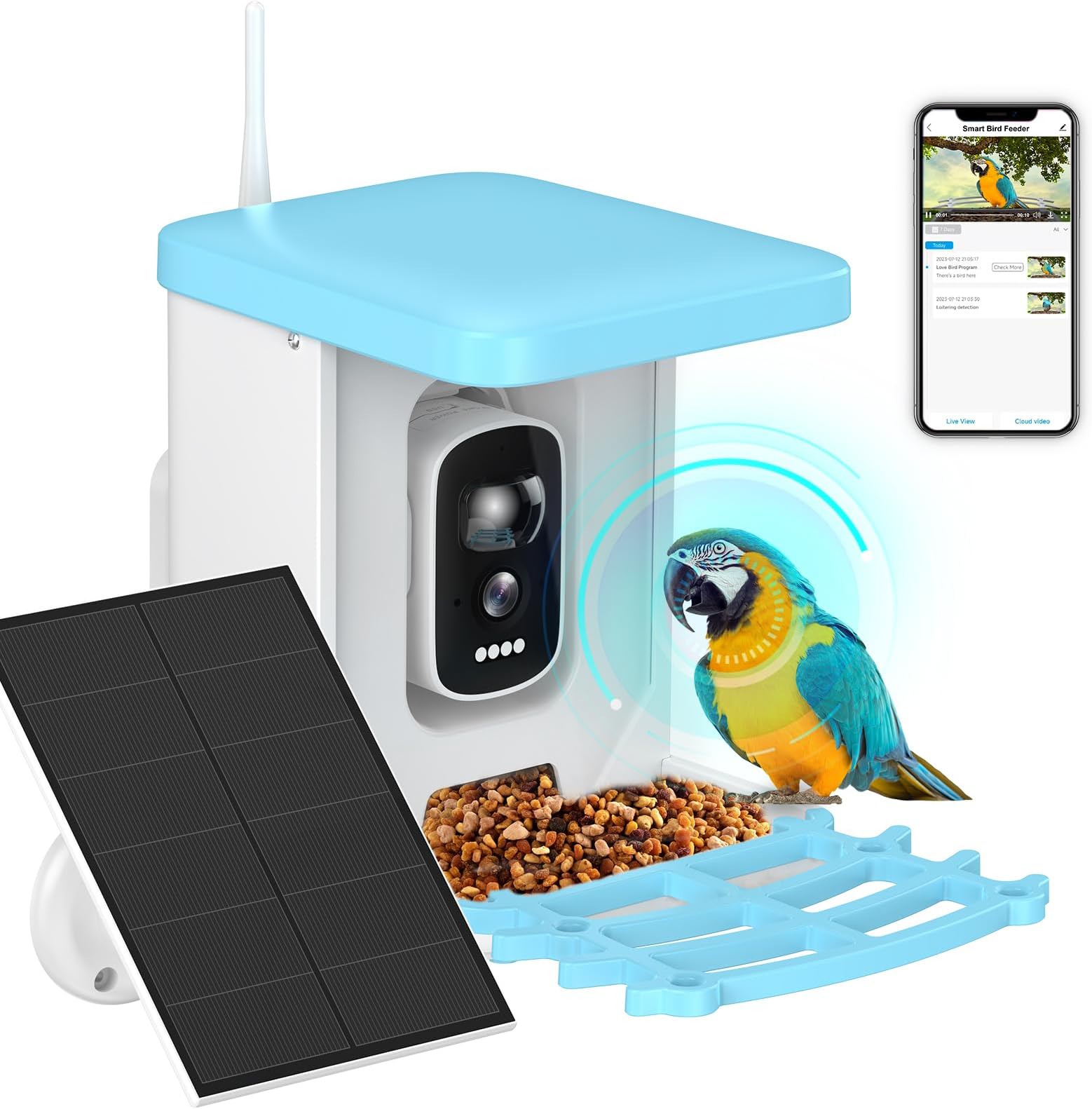 Amazon.com: Smart Bird Feeder with Camera, Bird Watching Camera with ...