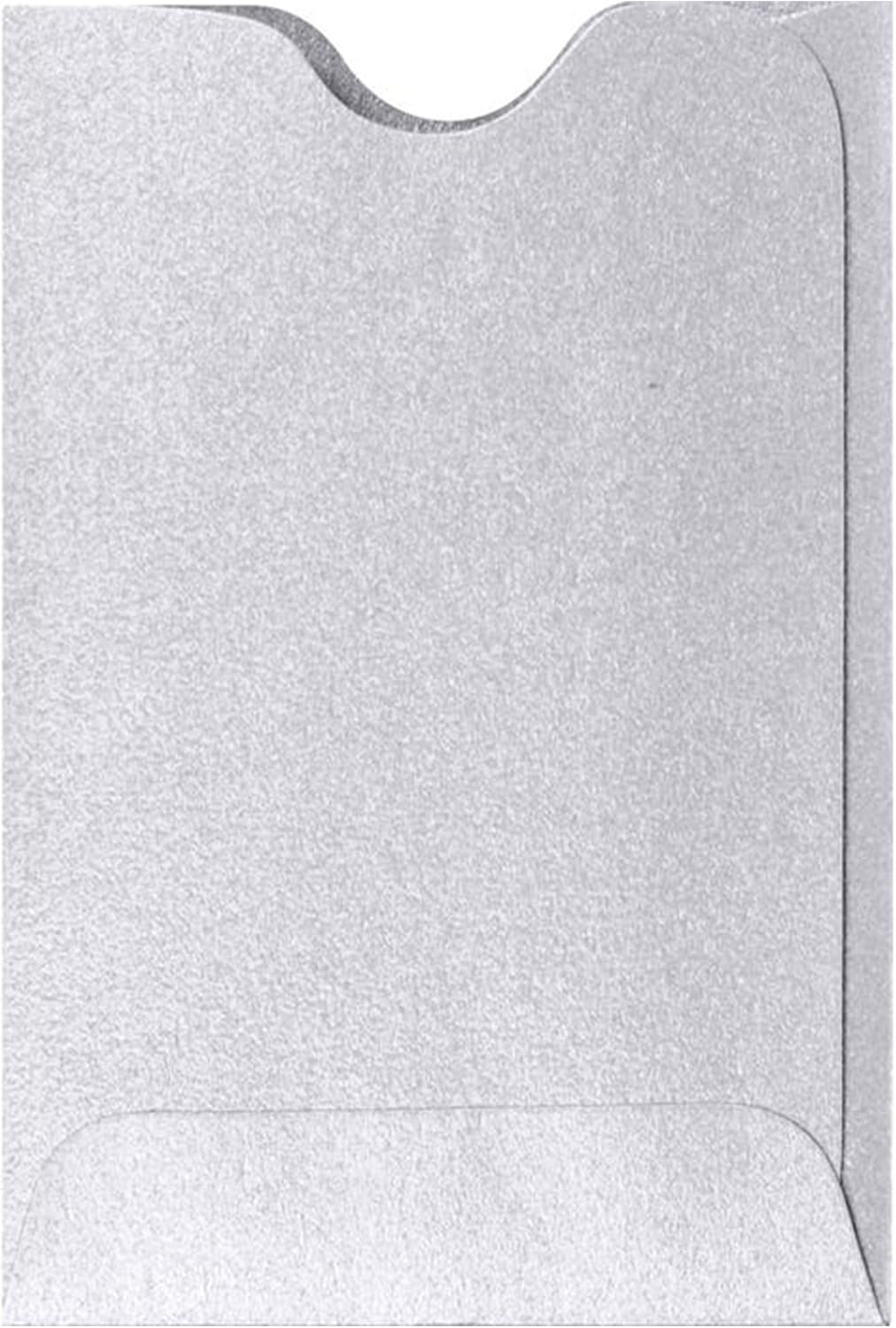 Amazon.com : Silver Metallic Credit Card Sleeve (2 3/8 x 3 1/2 ...