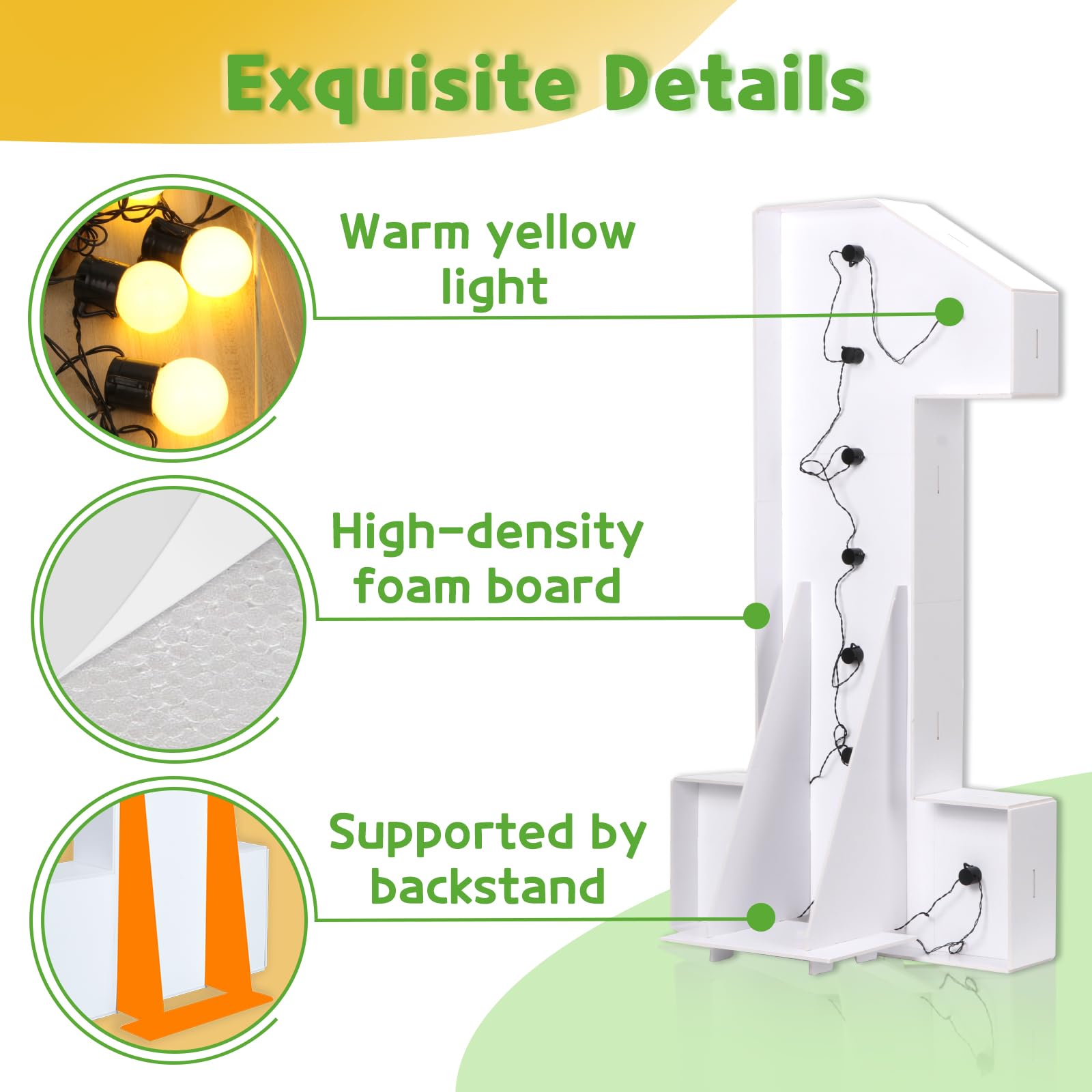 Snapklik.com : Marquee Numbers 4 Feet Tall Large Light Up Numbers 13th ...
