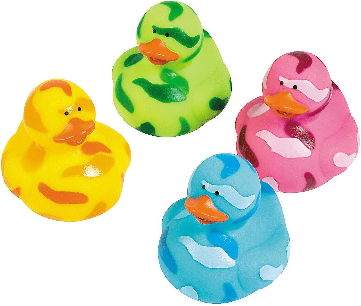 Amazon.com: Bright Camo Rubber Ducks - 12 Pc. : Toys & Games