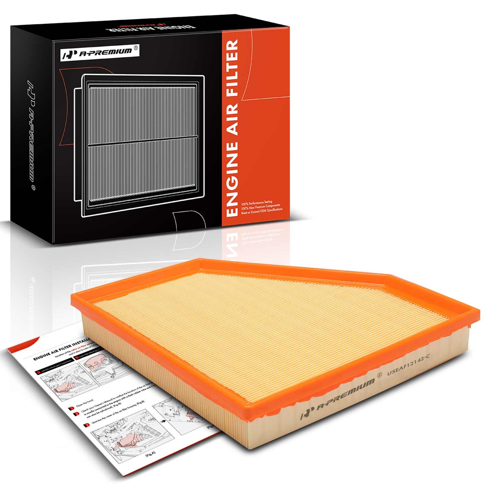 Amazon.com: A-Premium Front Engine Air Filter Compatible with BMW 330e ...