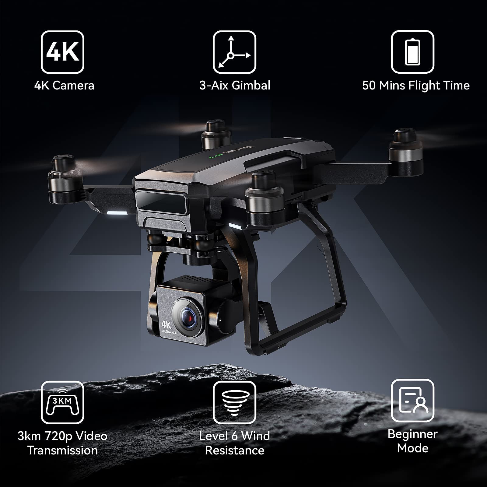 Bwine F7 Drone with Camera for Adults 4K, 9800ft Video Transmission ...