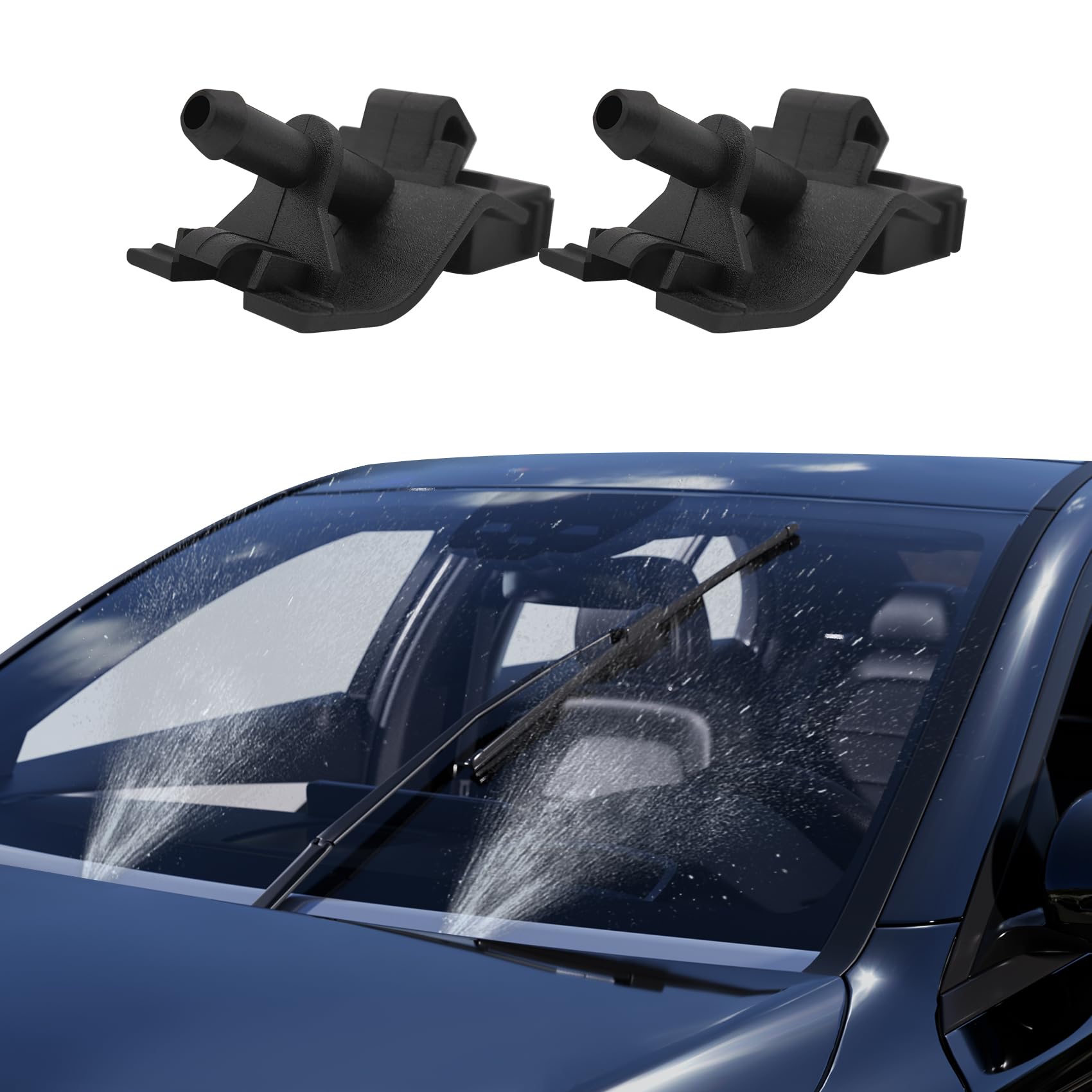 Amazon.com: PACLVIO 2PCS Front Windshield Washer Nozzles, Washer Spray ...