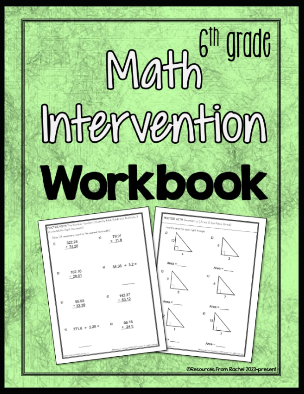 Amazon.com: Math Intervention Workbook - 6th grade: Math Intervention ...