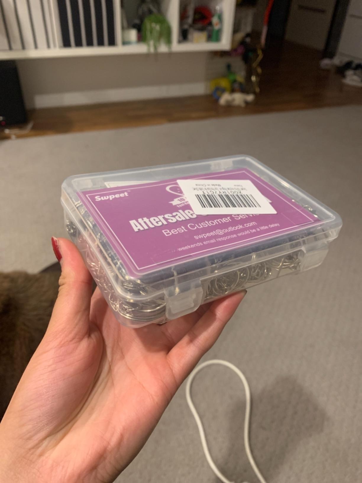 Swpeet (Sliver) - 300Pcs Sliver Key Chain Rings Kit, 100Pcs Keychain ...