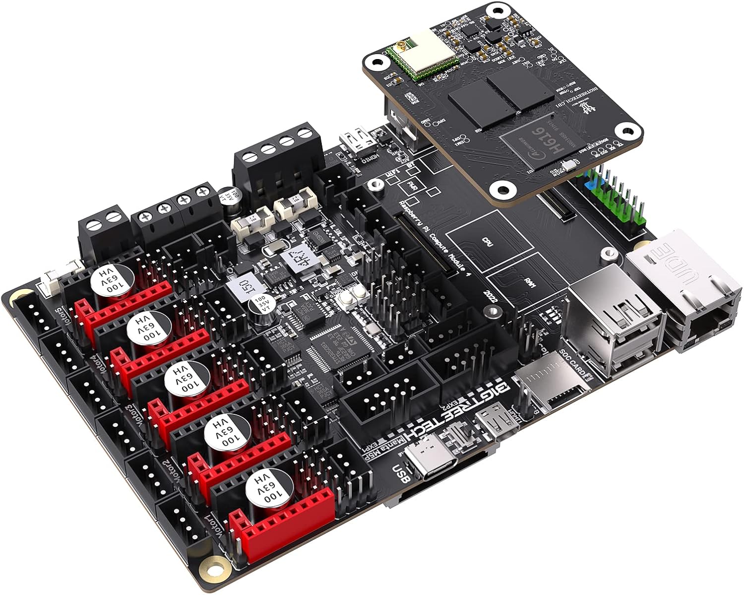 Amazon.com: BIGTREETECH Manta M5P+CB1 V2.2 Core board 1GB DDR3 Running ...