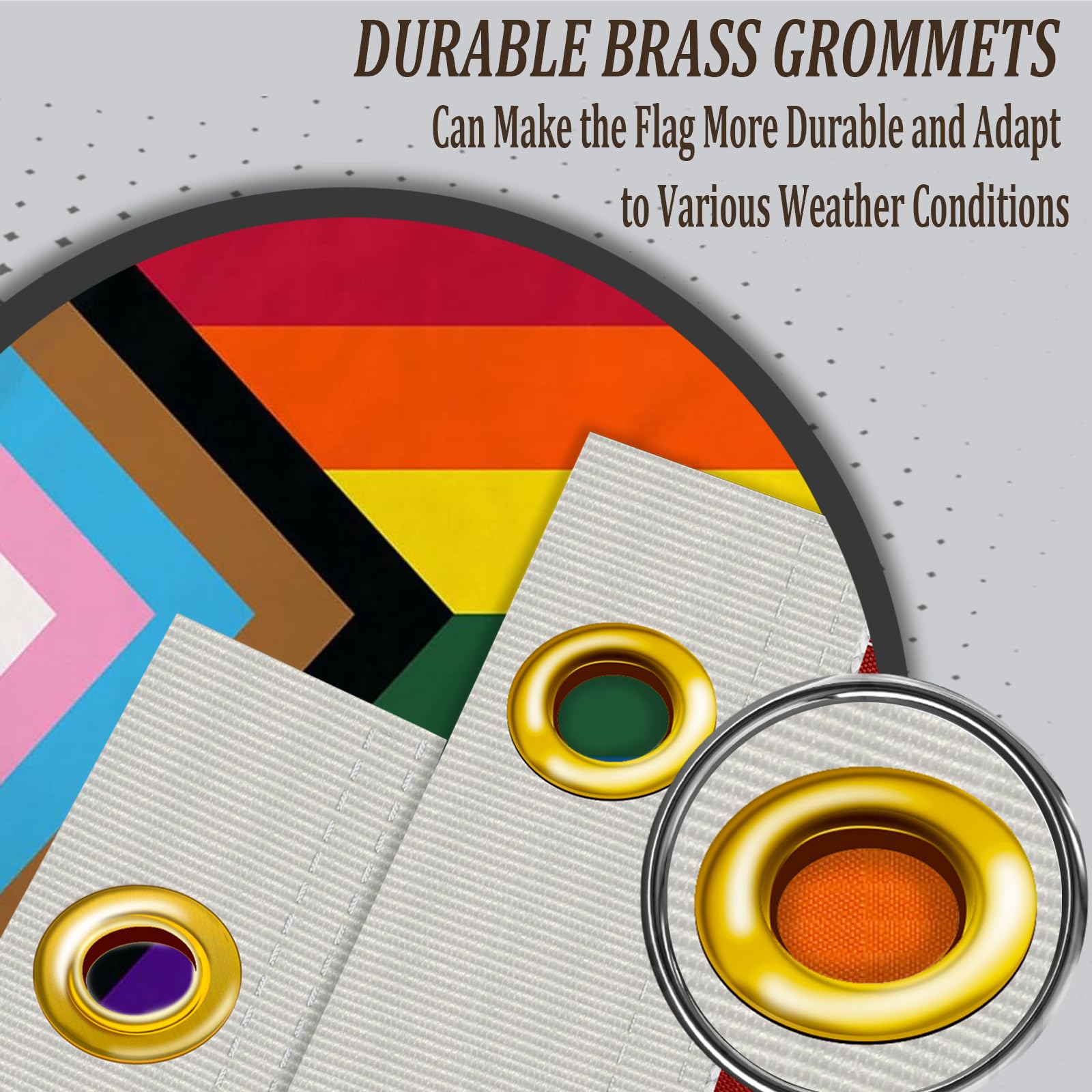 Snapklik.com : Progress Pride Flag 3x5 Double Sided Outdoor Rainbow ...