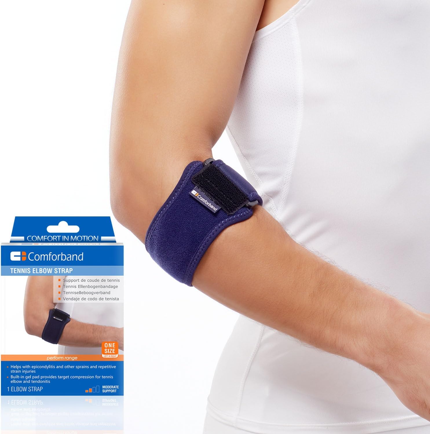 Amazon.com: Actimove Epi Sport Small Tennis Golfer Elbow Brace ...