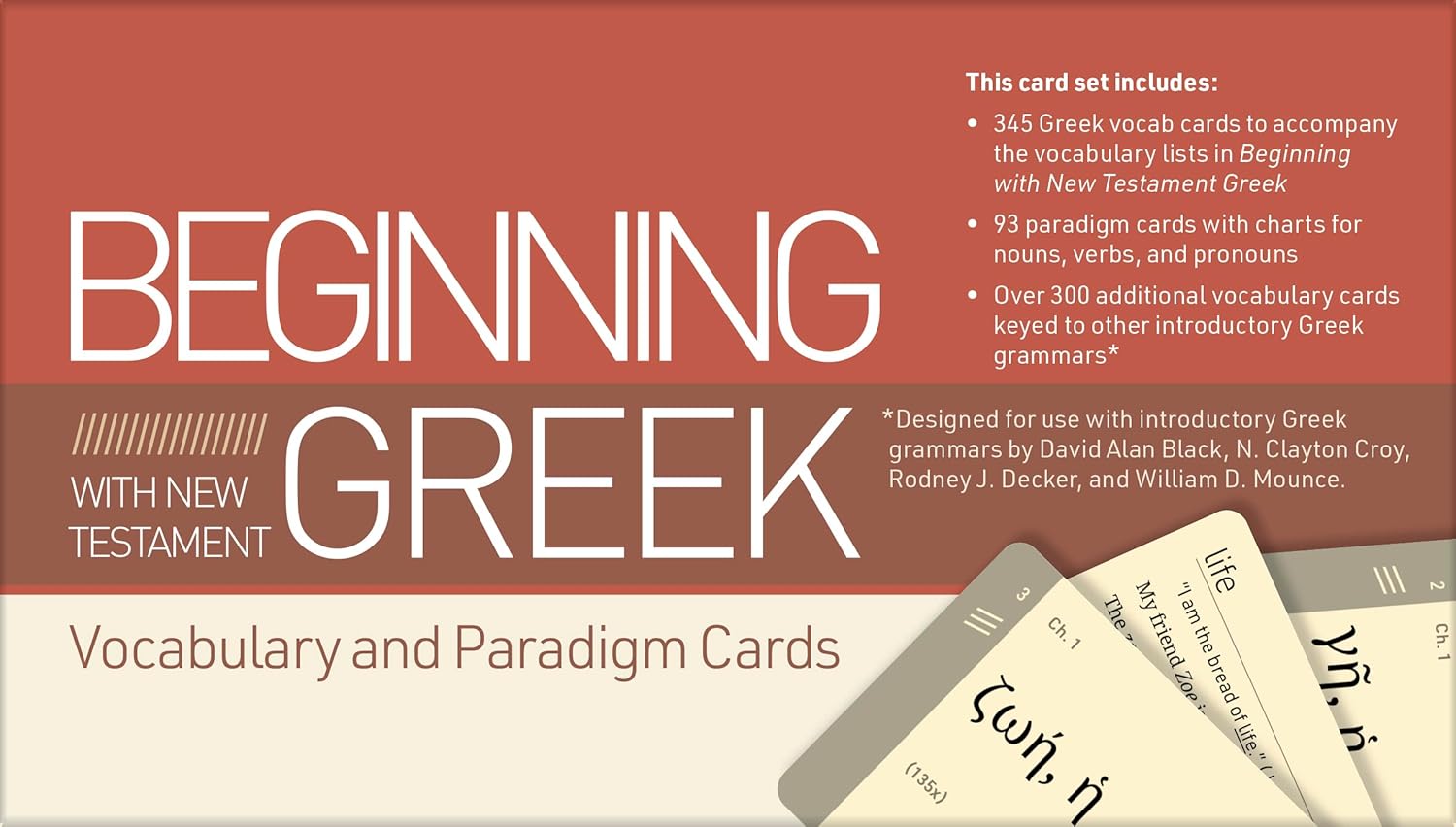 Beginning with New Testament Greek Vocabulary and Paradigm Cards ...