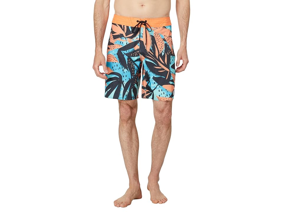 Volcom Waterside Floral Stoney 19 (Tigerlily) Men's Swimwear Sets ...
