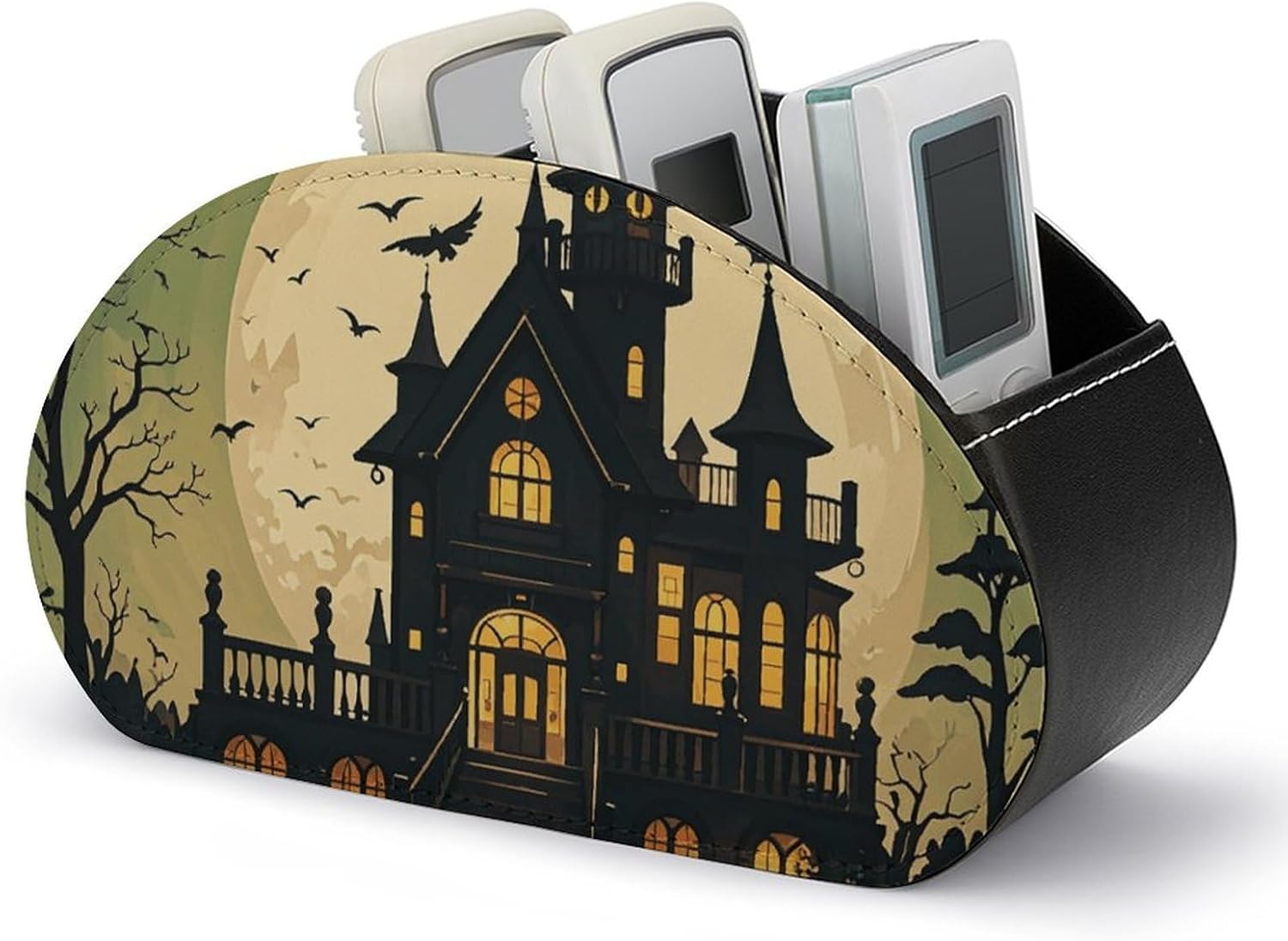 Amazon.com: Black Haunted Mansion Remote Control Holder - PU Leather ...