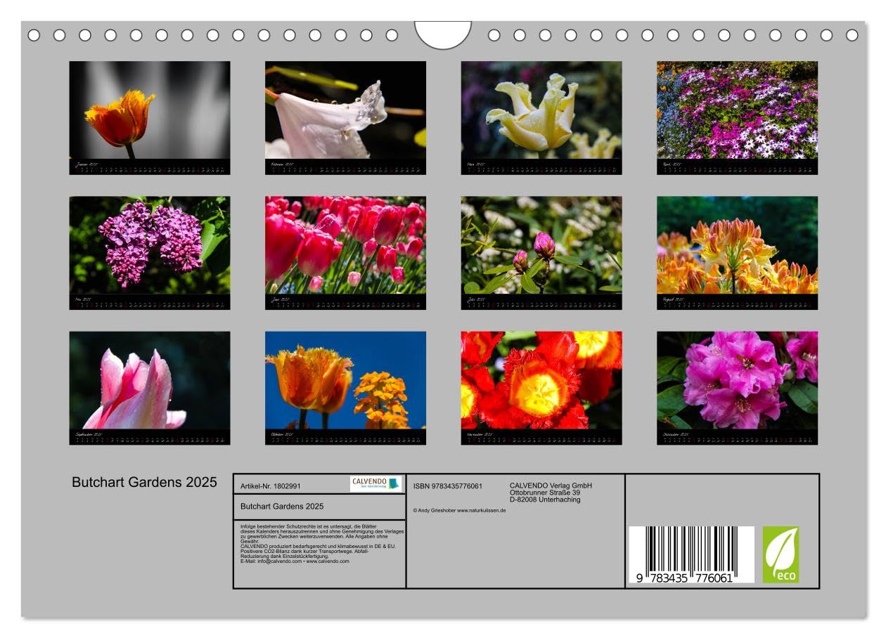 Butchart Gardens Calendars 3+ Thousand Butchart Gardens Victoria