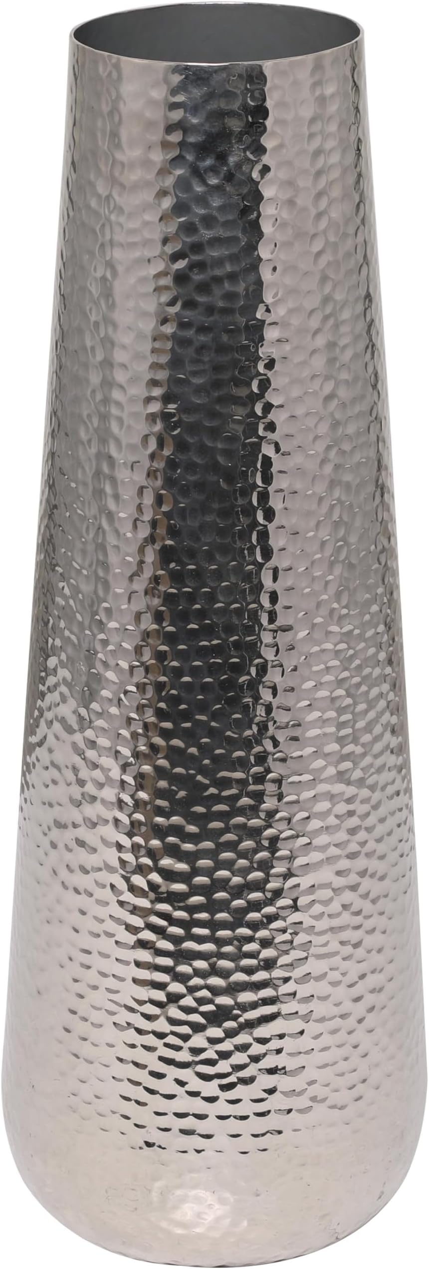 Amazon.com: Deco 79 Stainless Steel Metal Decorative Vase Hammered ...