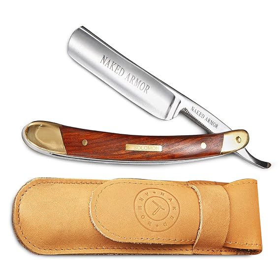 Amazon.com: Naked Armor Solomon Straight Razor - Shave Ready Japanese ...