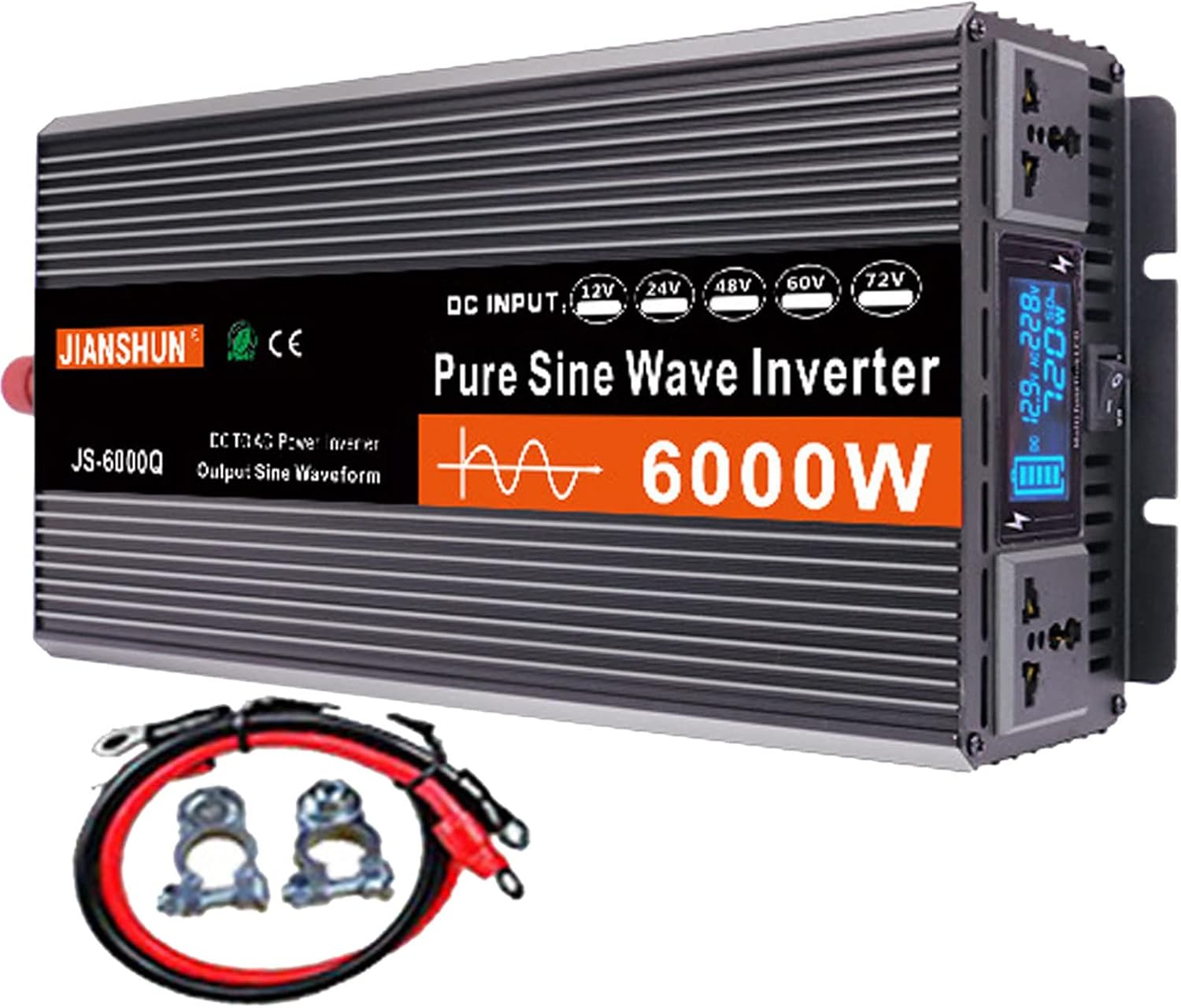 ELOMAS Inverter 3000W 4000W 5000W 6000W Pure Sine Wave Inverter Dc 12V ...