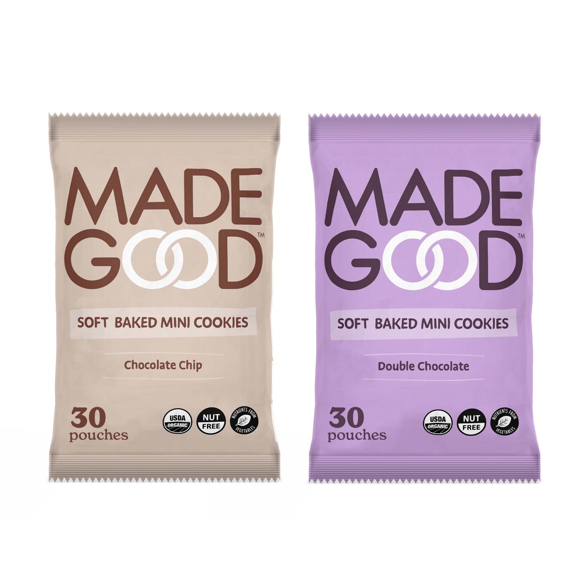 Amazon.com: MadeGood Soft Baked Cookie Bundle 60 Count (0.85Oz Each ...