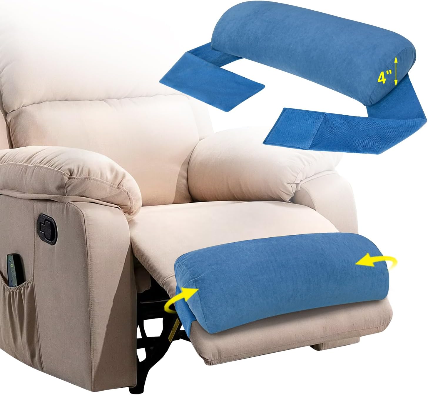 Amazon.com: ROYALAY Adjustable Recliner Leg Rest Cushion, Widen and ...