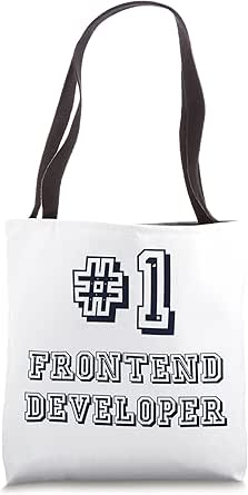 Amazon.com: #1 Frontend Developer Full Stack Coder Software Developer Tote Bag : Clothing, Shoes ...