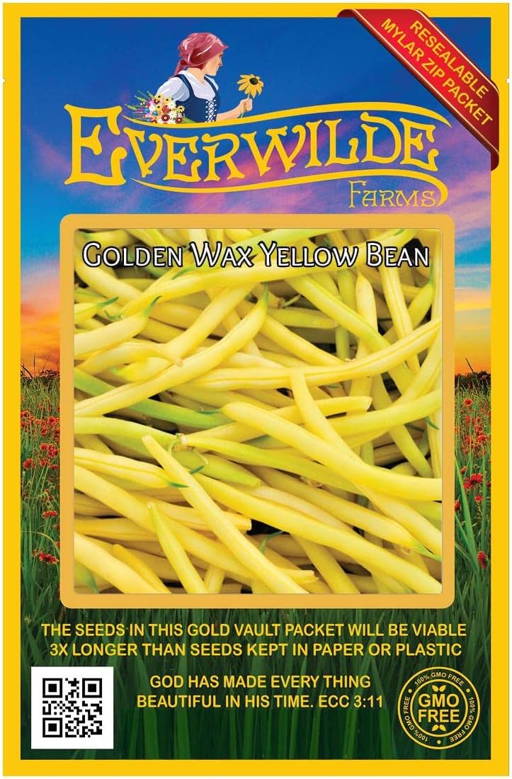 Amazon.com : Goldmine Yellow Wax Bean Premium Seed Packet : Patio, Lawn ...