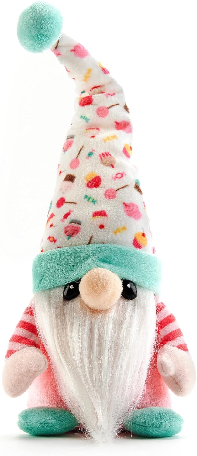 Hug Feel The Love - Cupcake & Candy Gnome - Happy, Plush Gnome Decor ...