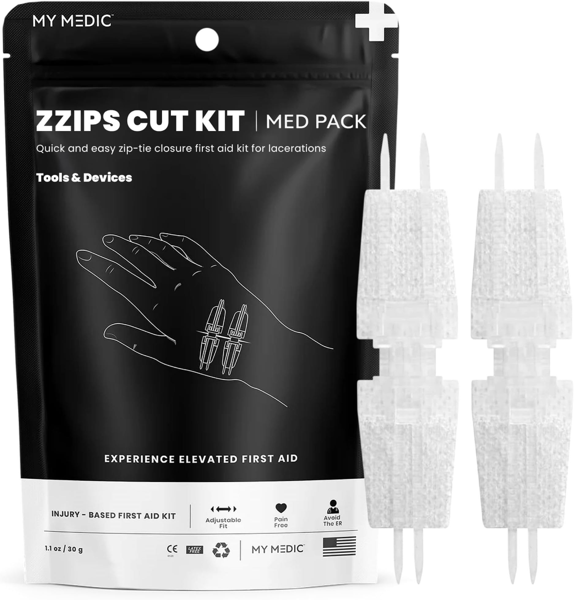 Zip Stitch Wound Closure Laceration And Cut Closure Kit Zip Close