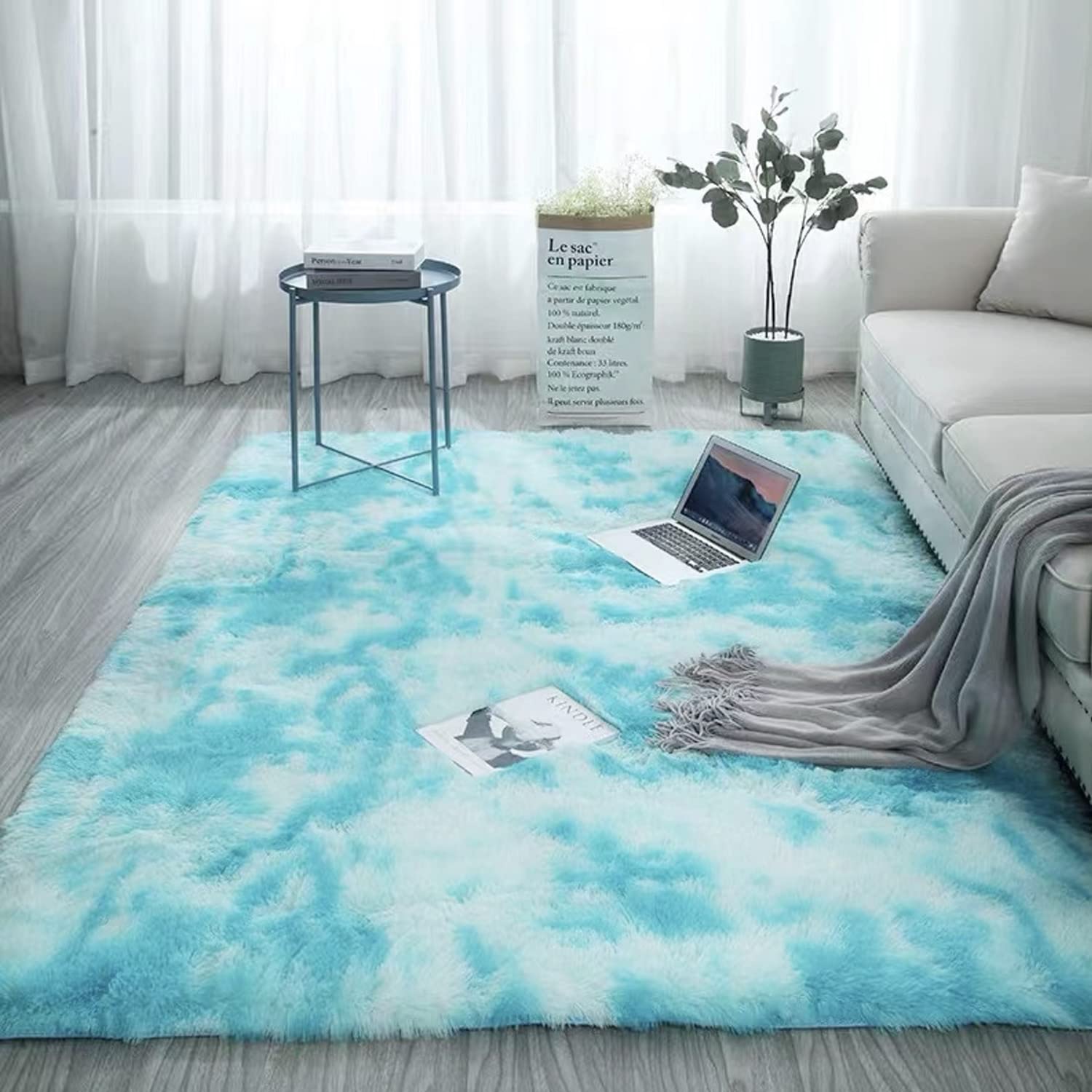 Area Rug,5x7 Fluffy Rug for Kids Bedroom,Soft Fuzzy Shaggy Rugs for ...