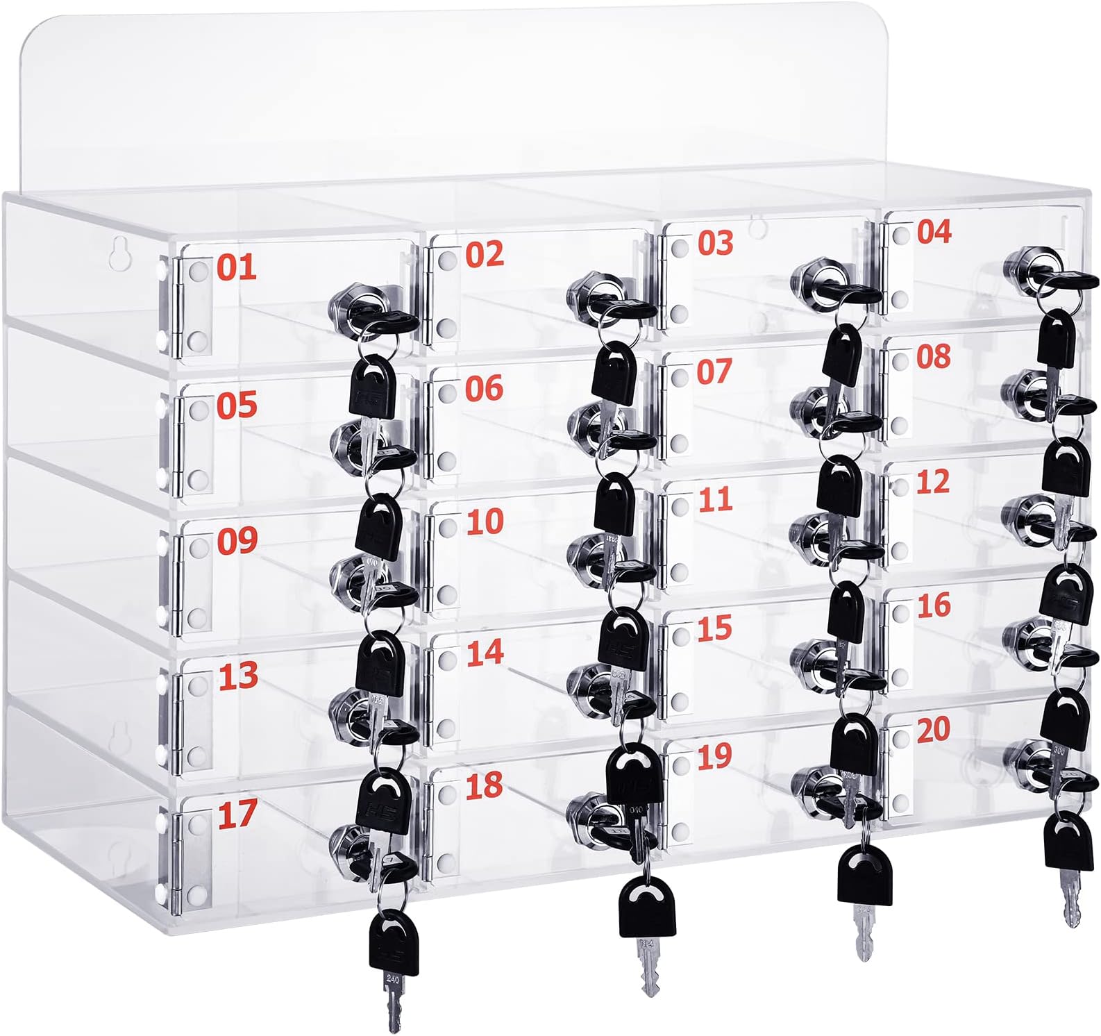 Amazon.com : 24 Doors Tablet & Cell Phone Locker, Keyed Lock & Hasp and ...