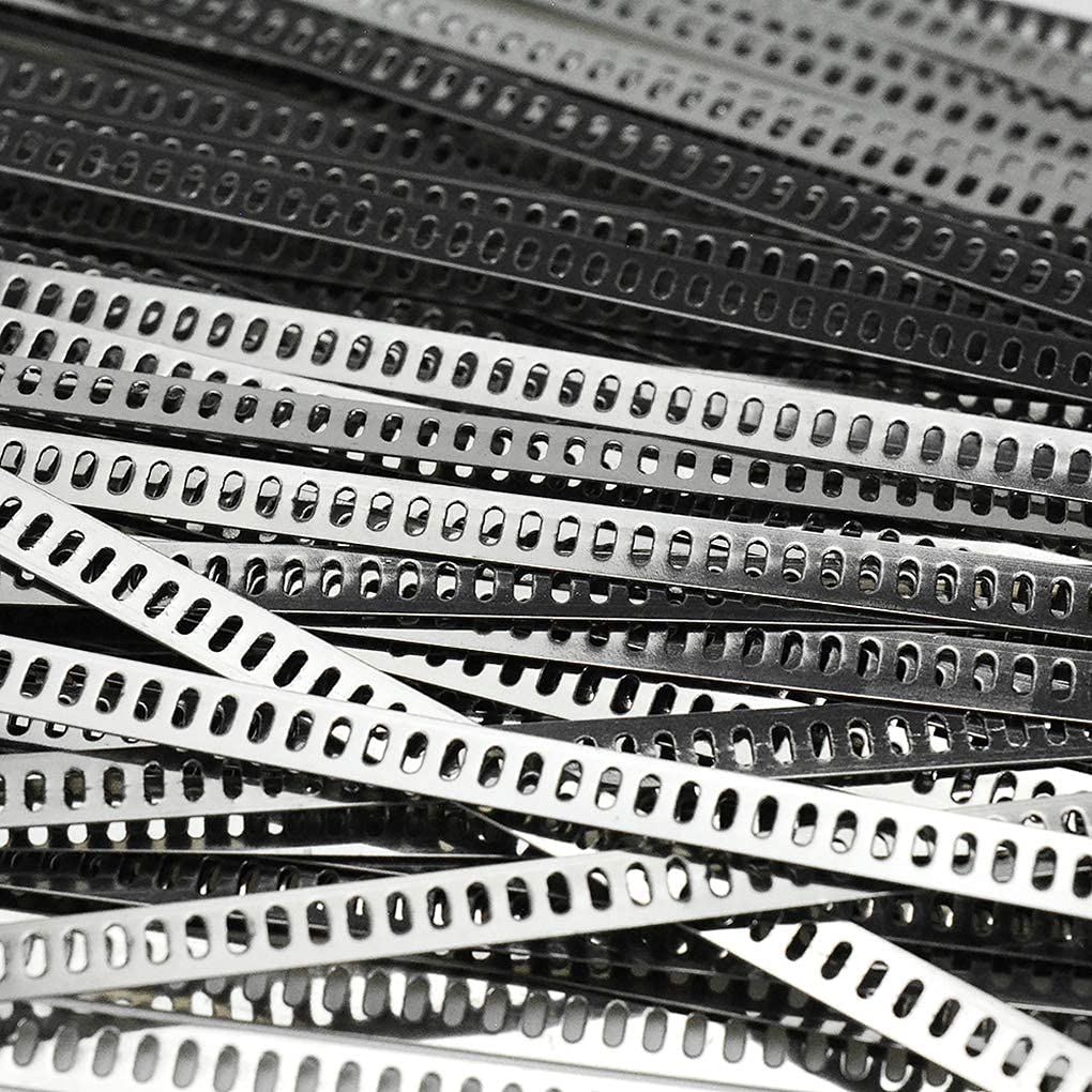 Snapklik.com : 100pcs Heavy Duty 304 Stainless Steel Cable Ties Wrap ...