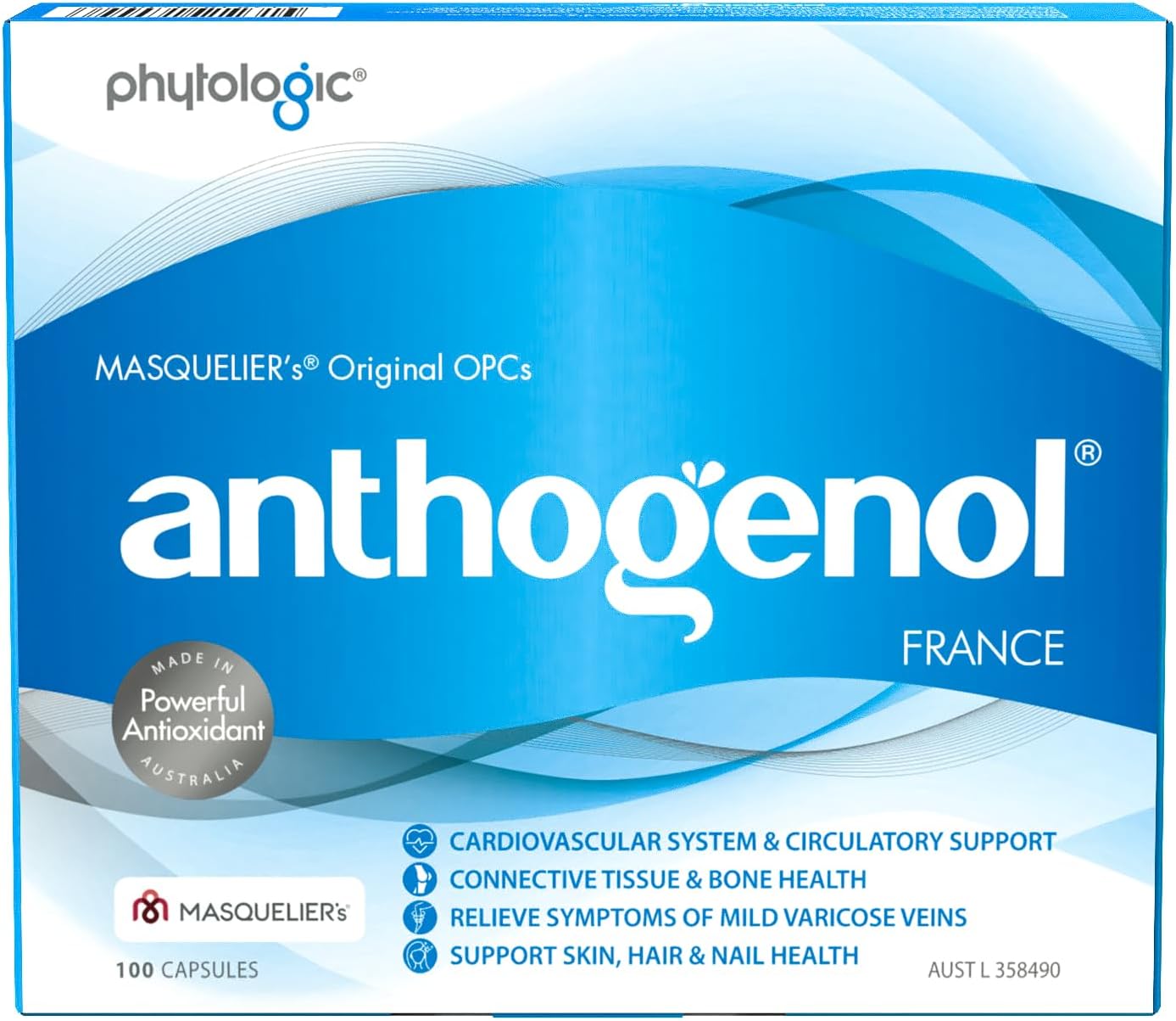 Anthogenol Anthogenol Original 100 Vegetarian Capsules, 100 count ...