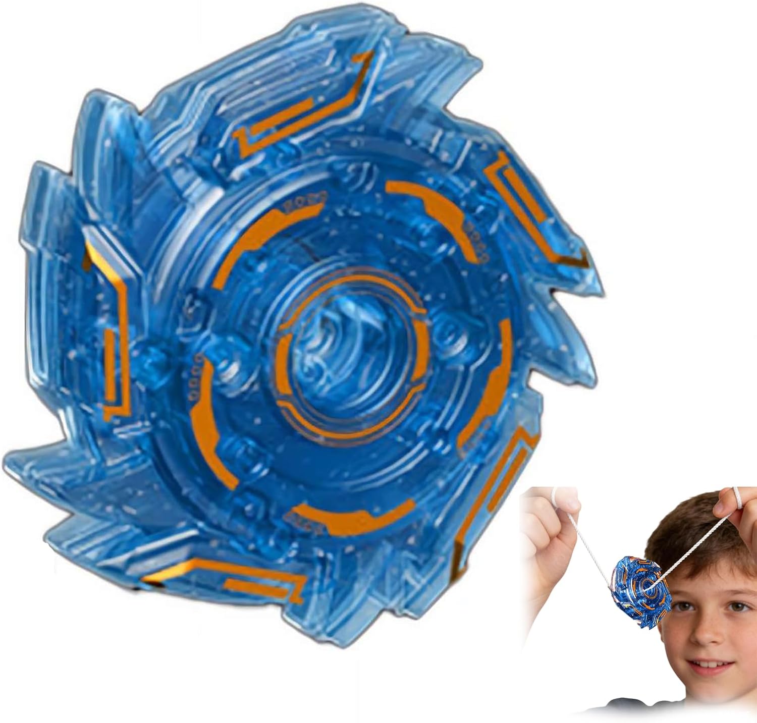 Amazon.com: Spinnings Spark Top Toy, Pull String Fire Spinner with ...