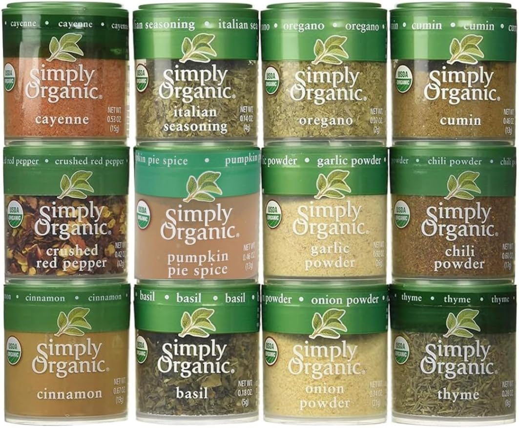 Amazon.com : Simply Organic Spice Set Bundle with Pumpkin Pie Spice ...