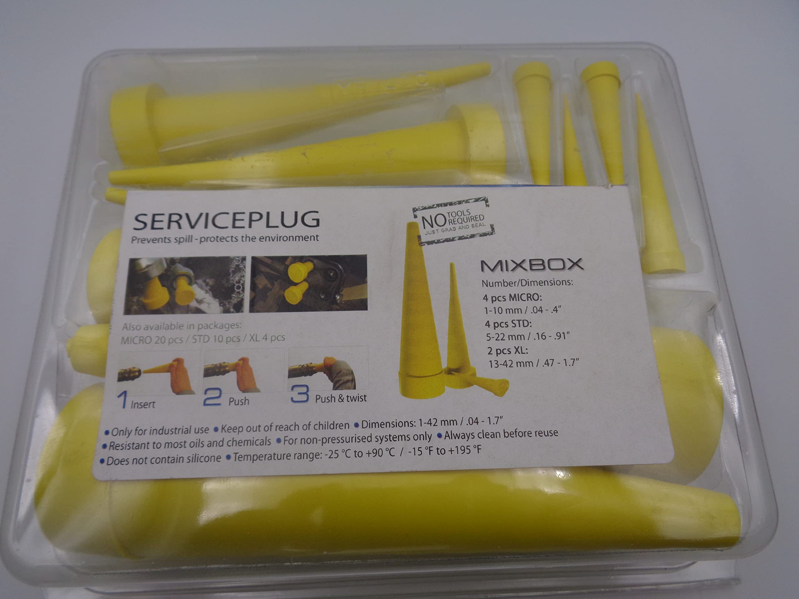 Hydraulic Rubber Service Plug Hose Bung. Genuine YELLOC : Amazon.co.uk ...
