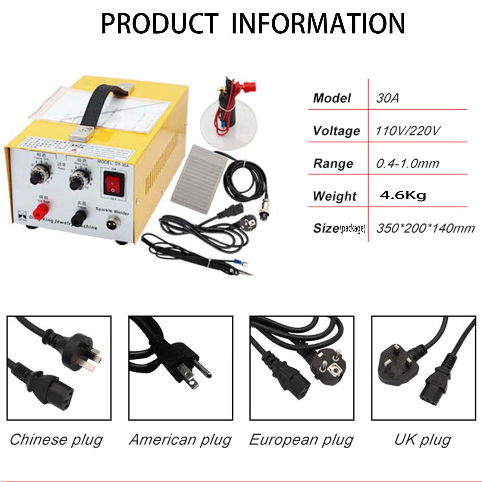 Precision Micro Welder 500W Jewelry Spot Welder Machine - For Gold ...