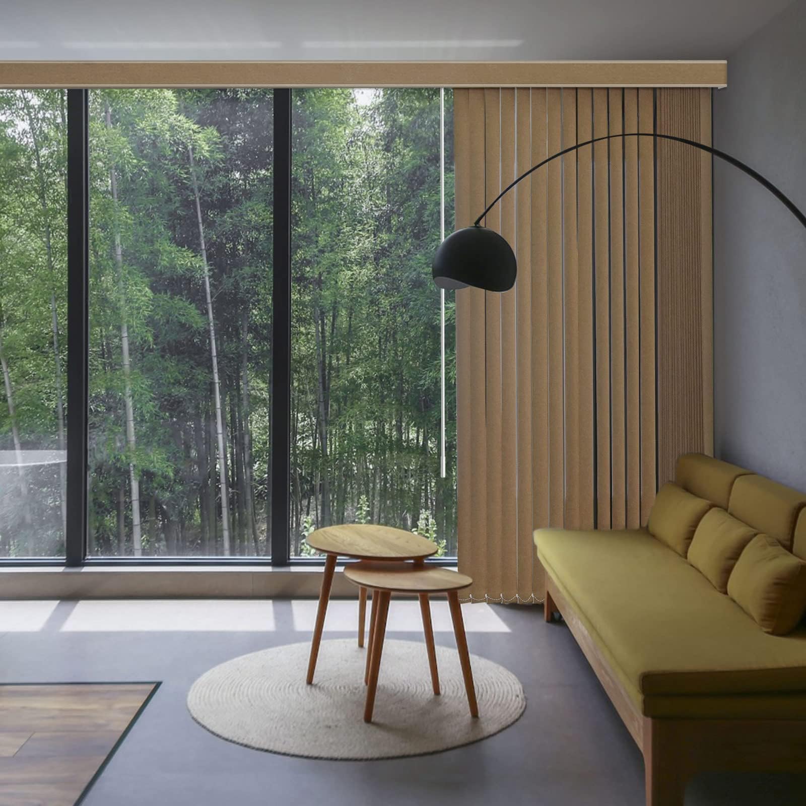 Amazon.com: Custom Faux Wood Vertical Blinds Choose Textured or Printed ...