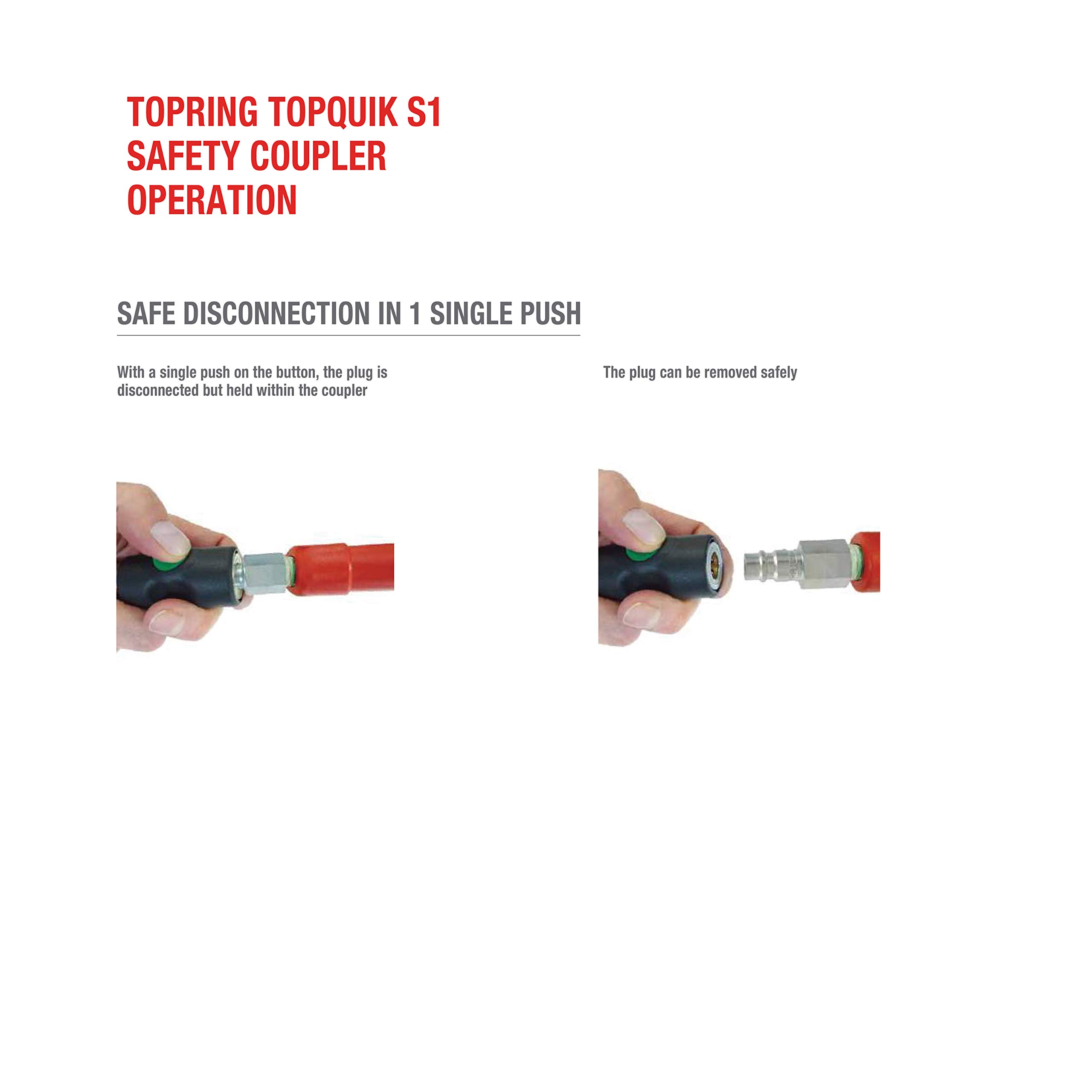 Air Manifold TOPRING Wall-Mounted Kit With Quick-Connect Couplers ...