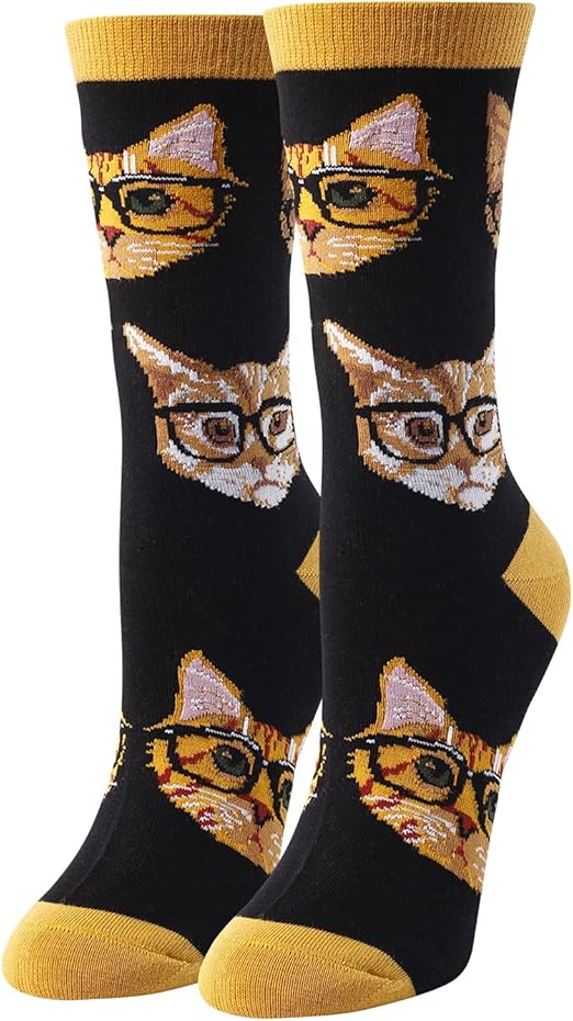 Amazon.com: HAPPYPOP Cat Gifts for Cat Lovers Novelty Cat Socks Women ...