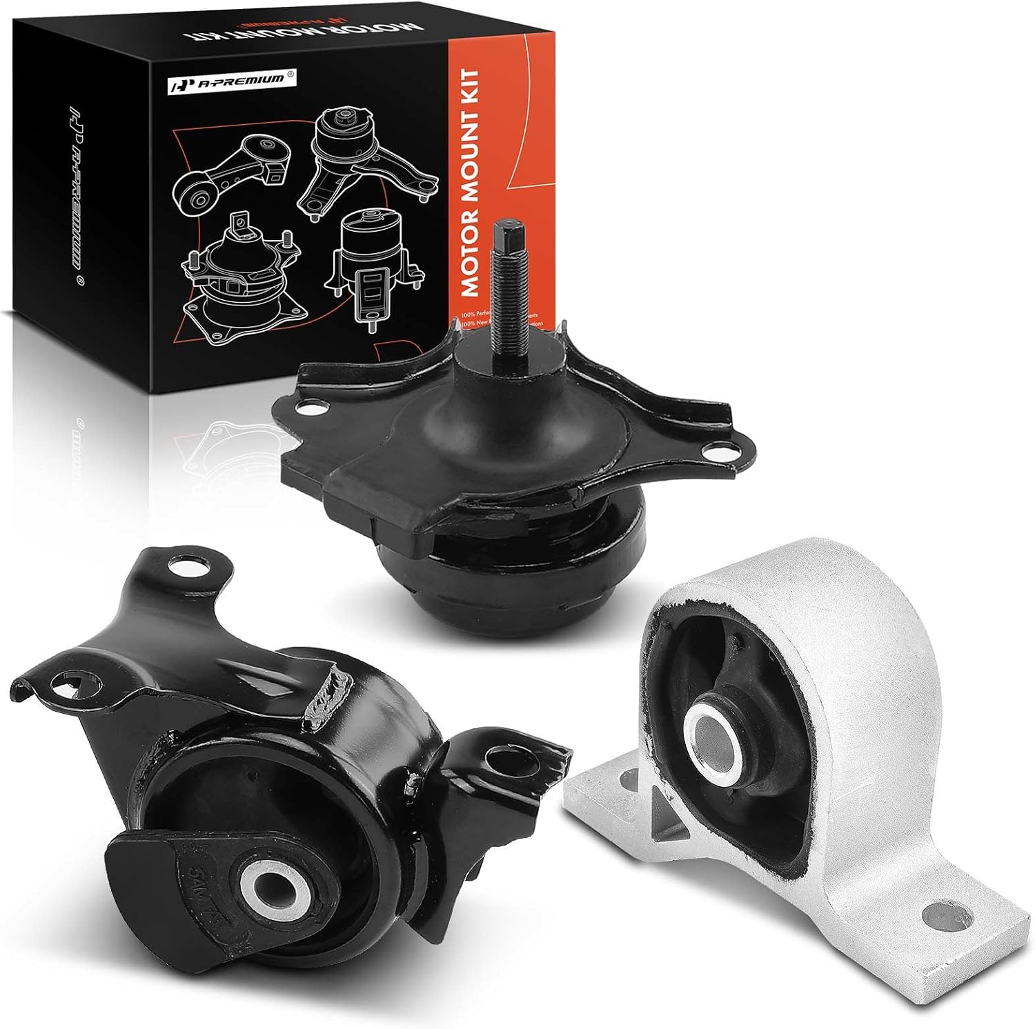 A-Premium Engine Motor and Transmission Mount Kit Compatible with Honda Civic 2002-2005 1.7L ...