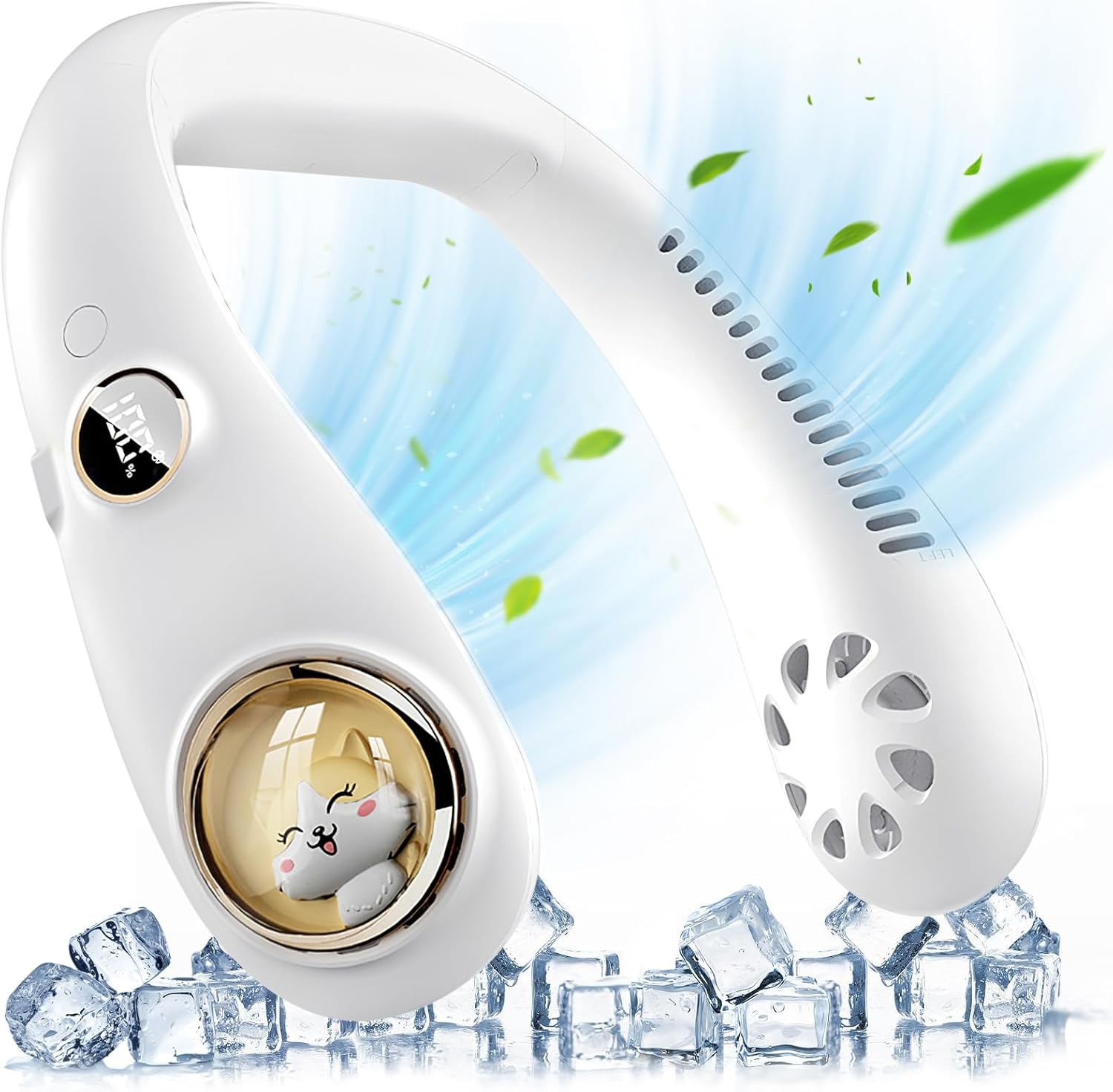 Amazon.com: Portable Neck Fan, Bladeless Wearable Neck Fan with LED ...