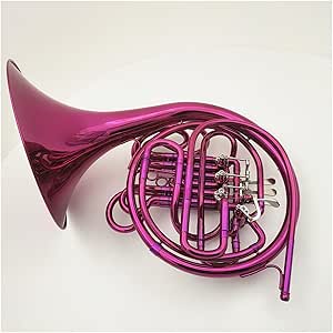 Amazon.com: French Horn Bb/F Double Pink 4 Keys Detachable Bell ...