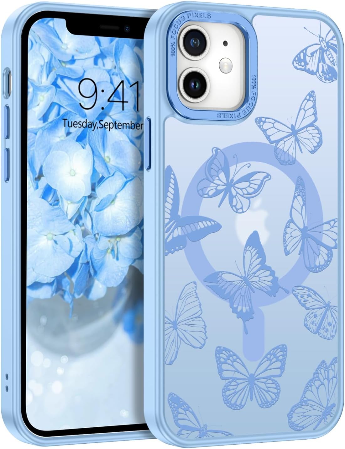 Amazon.com: BENTOBEN for iPhone 12 Mini Case, Cute Butterfly Pattern ...