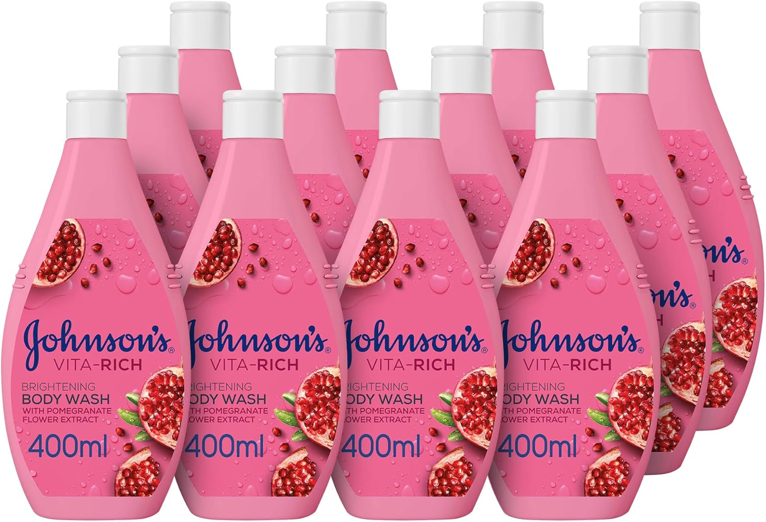 Johnson & Johnson Body Wash - Vita-Rich, Brightening Pomegranate Flower ...