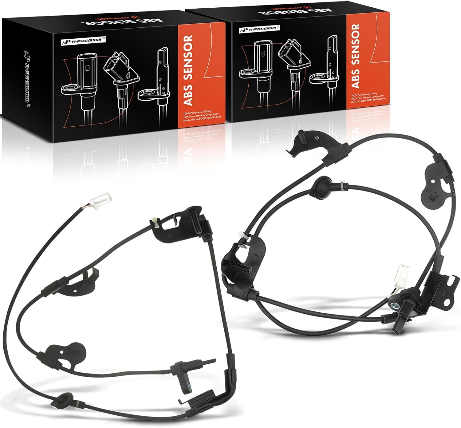 Amazon.com: A-Premium 2PC Set Rear ABS Wheel Speed Sensor Compatible ...