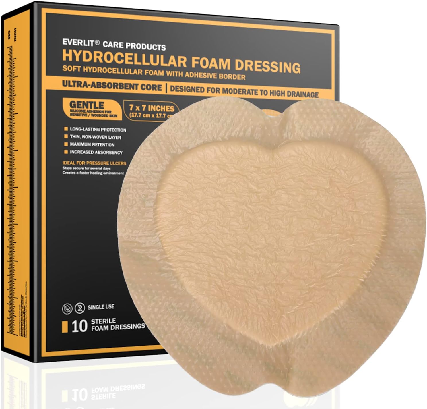 Amazon.com: Smith & Nephew Allevyn Life Foam Dressing 6-3/4 X 6-7/8 ...